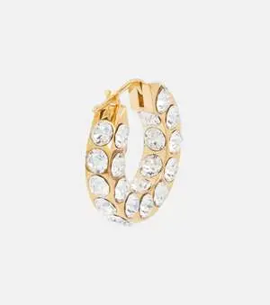 Amina Muaddi Jah Crystal-embellished Hoop Earrings
