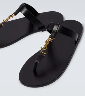 Saint Laurent Cassandre Thong Sandals