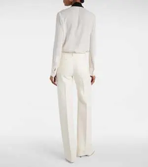 Valentino Garavani High-rise Wide-leg Pants