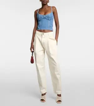Magda Butrym Denim Bustier