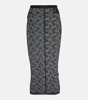 Alessandra Rich Lace Pencil Skirt