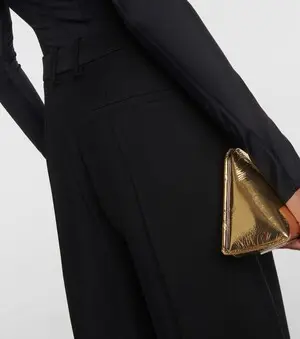 MUGLER Cutout Wide-leg Pants
