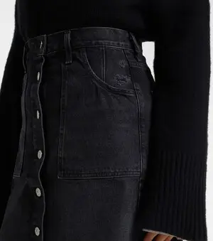 Citizens Of Humanity Denim Midi Skirt - Black