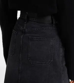 Citizens Of Humanity Denim Midi Skirt - Black