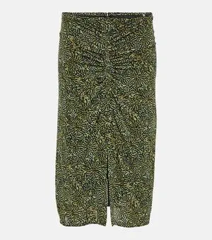 Isabel Marant Étoile Draped Jersey Midi Skirt