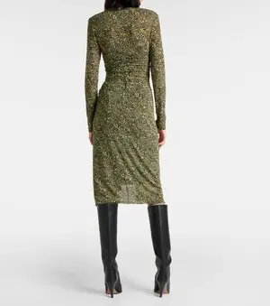 Isabel Marant Étoile Draped Jersey Midi Skirt