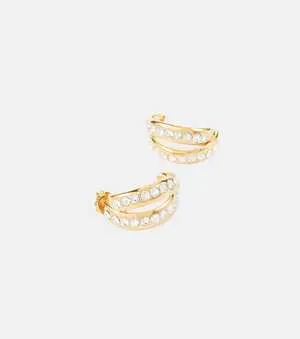 Amina Muaddi Jahleel Embellished Earrings