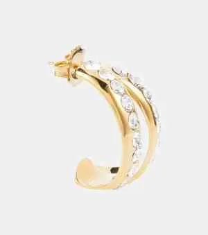 Amina Muaddi Jahleel Embellished Earrings
