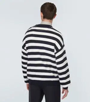 Valentino Garavani Striped Cotton And Wool Sweater - Multicoloured