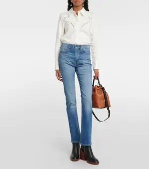 7 For All Mankind High-rise Slim Jeans