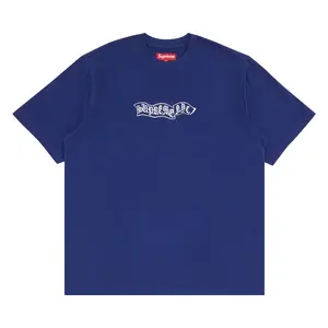 Supreme Banner Short-sleeve Top 'dark Royal - Blue