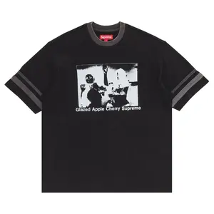 Supreme Glazed Athletic Short-sleeve Top - Black