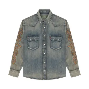 LEVI'S X Denim Tears Western Stitch Denim Shirt 'worn Indigo