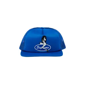 Supreme Pin Up Mesh Back 5-panel Cap - Blue
