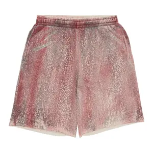 Supreme Crackle Sweatshort - Red