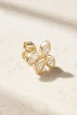 SYDNEY EVAN 14-karat Diamond Single Stud Earring - Gold