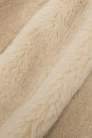 Max Mara Panno Grosgrain-trimmed Fleece Jacket - Neutrals