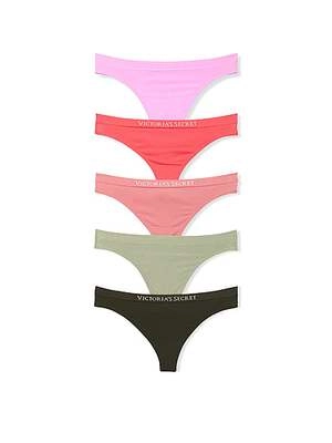 Victoria's Secret 5-pack Seamless Thong Panties - Print