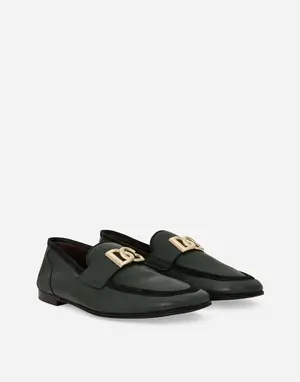 Dolce & Gabbana Calfskin Loafers With Dg Logo