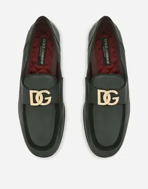 Dolce & Gabbana Calfskin Loafers With Dg Logo