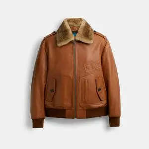 COACH The Lil Nas X Drop Shearling Utility Bomber Jacket