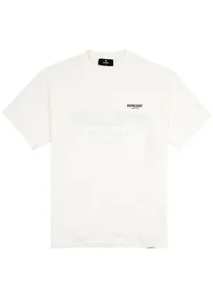 REPRESENT Owners Club Logo Cotton T-shirt - White