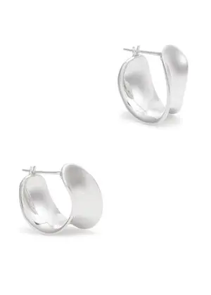Agmes Laila Mini Sterling Hoop Earrings