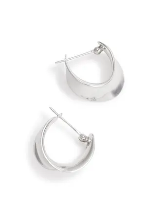 Agmes Laila Mini Sterling Hoop Earrings