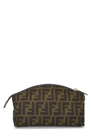 Fendi Zucca Canvas Pouch - Brown
