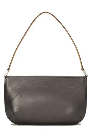 LOUIS VUITTON Monogram Vernis Mat Fowler Shoulder Bag - Grey