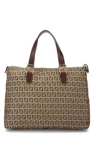 Fendi Zucchino Monogram Tote - Beige