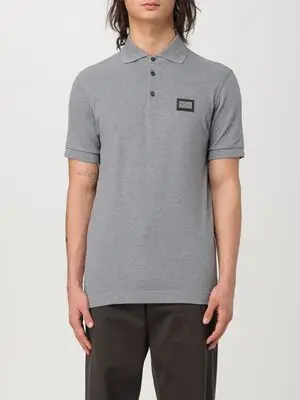 Dolce & Gabbana Classic Cotton Polo Shirt Grey
