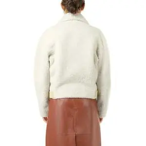 Chloé Faux Fur Jacket - Beige