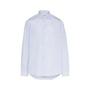 MAISON MARGIELA Striped Cotton Shirt Blue