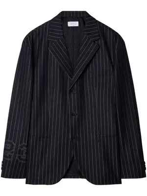 Off-White 23-print Pinstriped Blazer