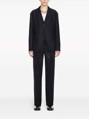 Off-White 23-print Pinstriped Blazer