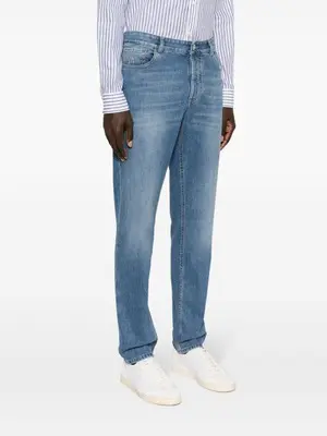 Brunello Cucinelli Mid-rise Slim Jeans - Blue