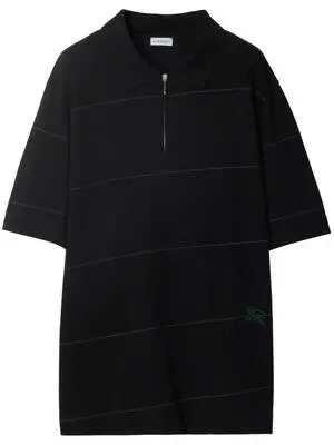Burberry Logo-embroidered Striped Polo Shirt