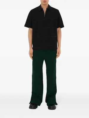 Burberry Logo-embroidered Striped Polo Shirt