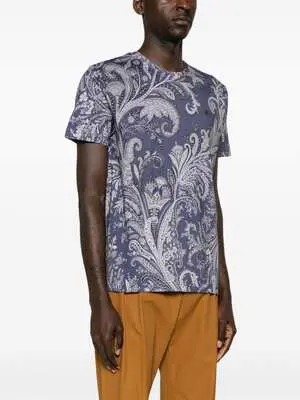 Etro Paisley-print Cotton T-shirt