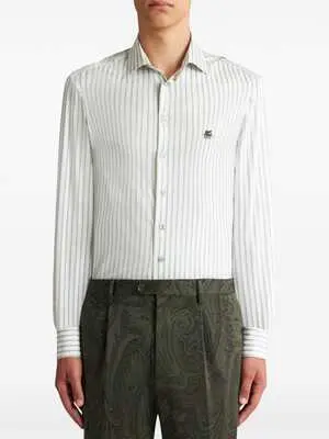 Etro Logo-embroidered Cotton Shirt