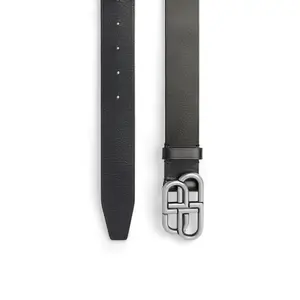 Balenciaga Bb Large Belt - Black