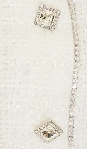 SAU LEE Annabelle Embellished Tweed Mini Dress