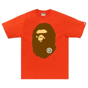 A BATHING APE Big Ape Head Tee - Orange