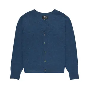 StÜssy Brushed Cardigan - Blue