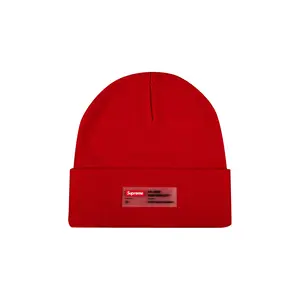 Supreme Clear Label Beanie - Red