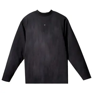 Yeezy Engineered Balenciaga Logo Long-sleeve Tee - Black