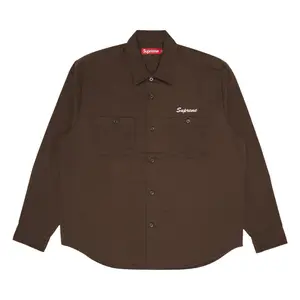 Supreme American Psycho Work Shirt - Brown