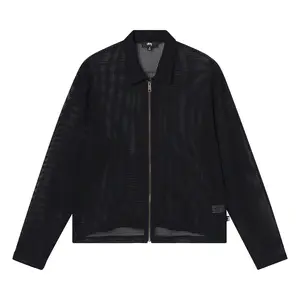 StÜssy Cotton Mesh Zip Long-sleeve Shirt
