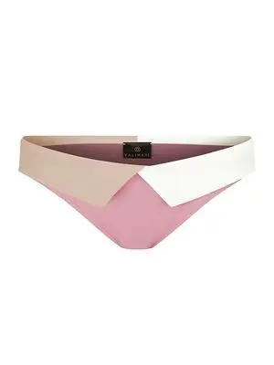 VALIMARE Women's Capri Foldover Bikini Bottoms - Black  Pink